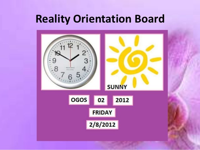 Reality orientation