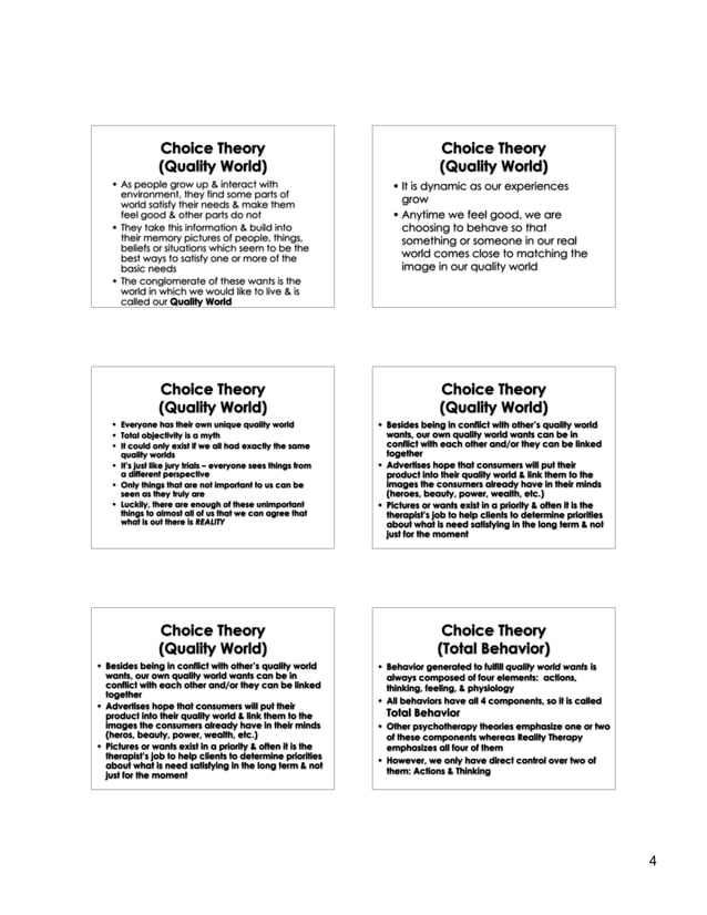 Reality therapy | PDF