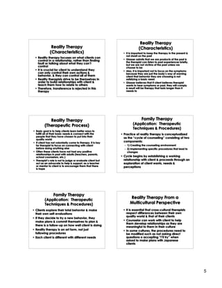 Reality therapy | PDF