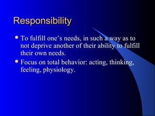 Reality Therapy | PPT