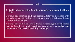 Reality therapy | PPTX