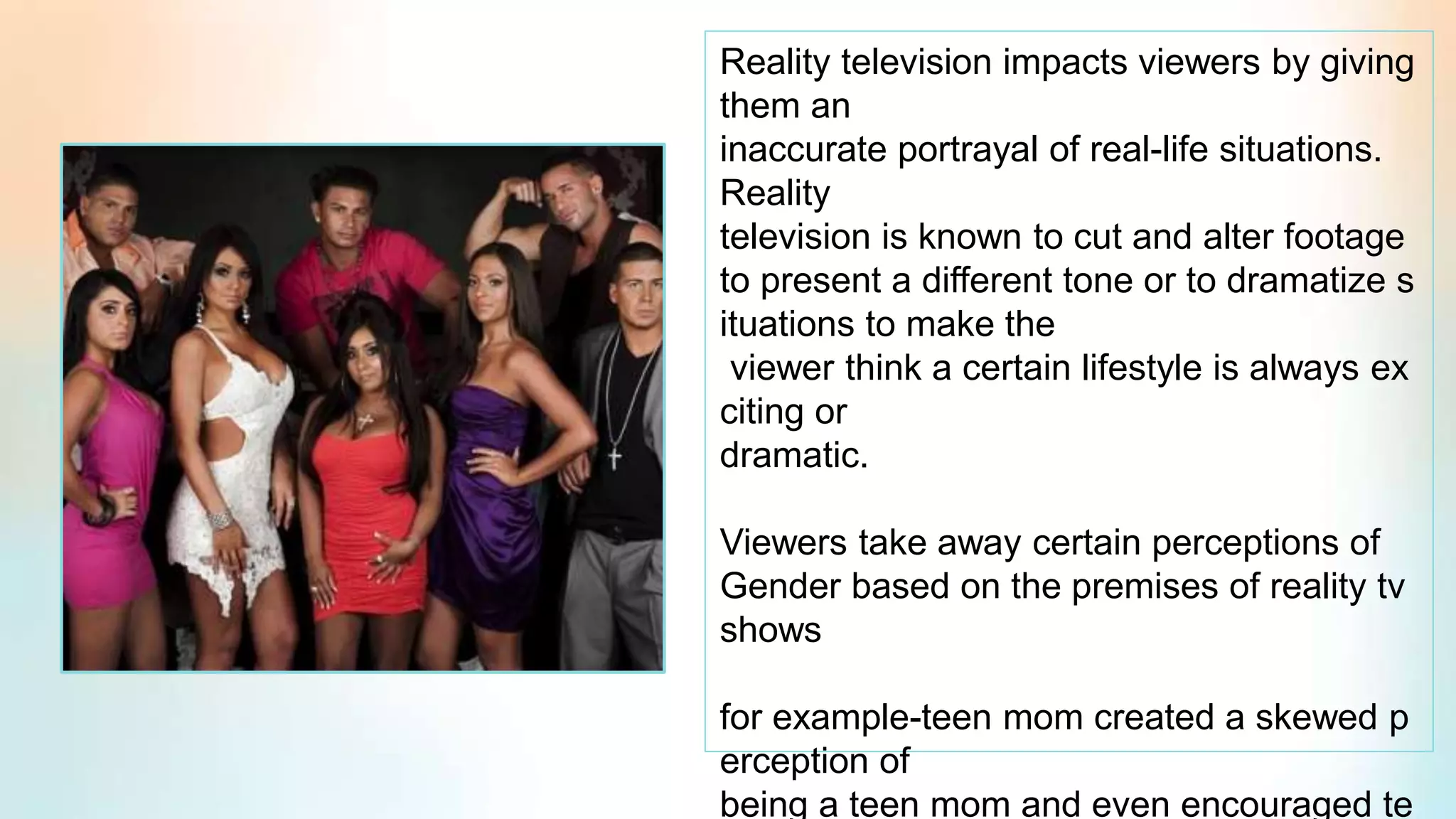 Reality Television & Gender Norms | PPT