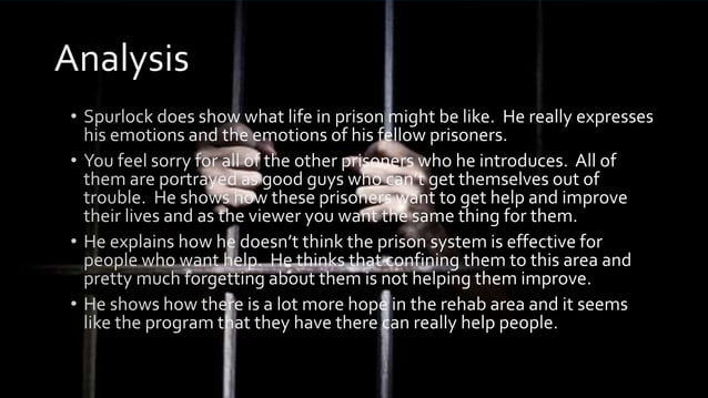 Morgan Spurlock's "30 Days"- Jail Epsiode | PPT