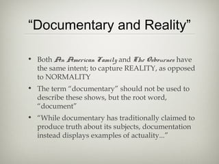 Reality tv powerpoint the osborurnes | PPT