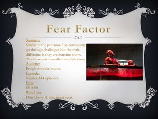 Reality tv research | PPT