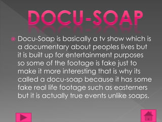 Reality tv shows | PPTX