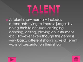 Reality tv shows | PPTX