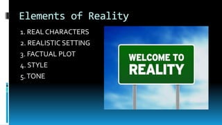 Reality vs.fantasy | PPTX