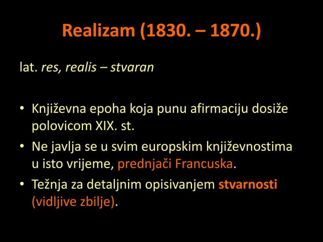 Realizam i naturalizam | PPTX