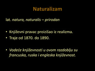 Realizam i naturalizam | PPTX