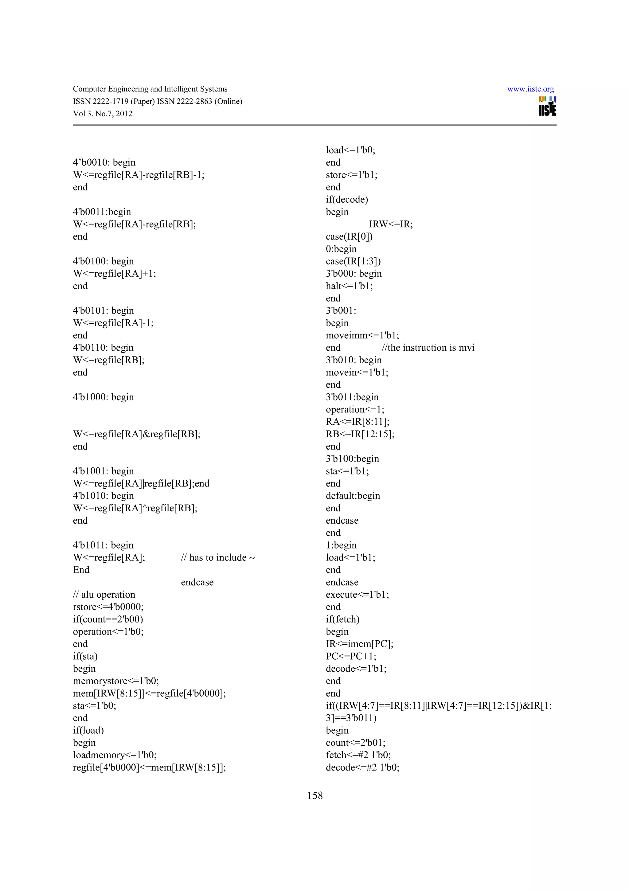 Realization of an 8 bit pipelined microprocessor in verilog hdl | PDF
