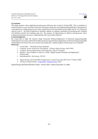 Realization of an 8 bit pipelined microprocessor in verilog hdl | PDF