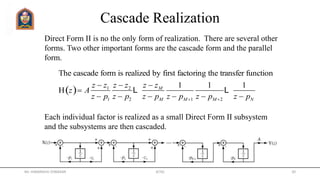 Realizations of discrete time systems 1 unit | PPTX