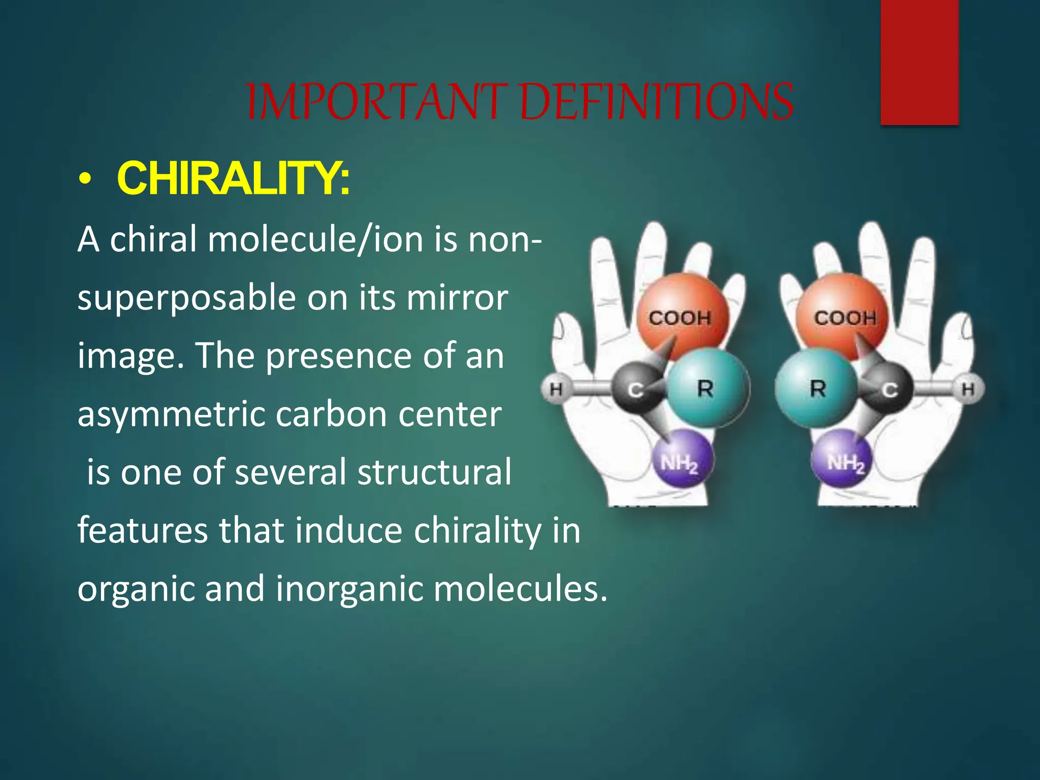 Realization that stereo selectivity is a pre-requisite for evolution.pptx