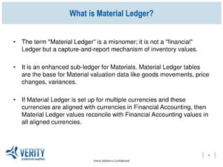 Realize the potential of sap material ledger | PDF