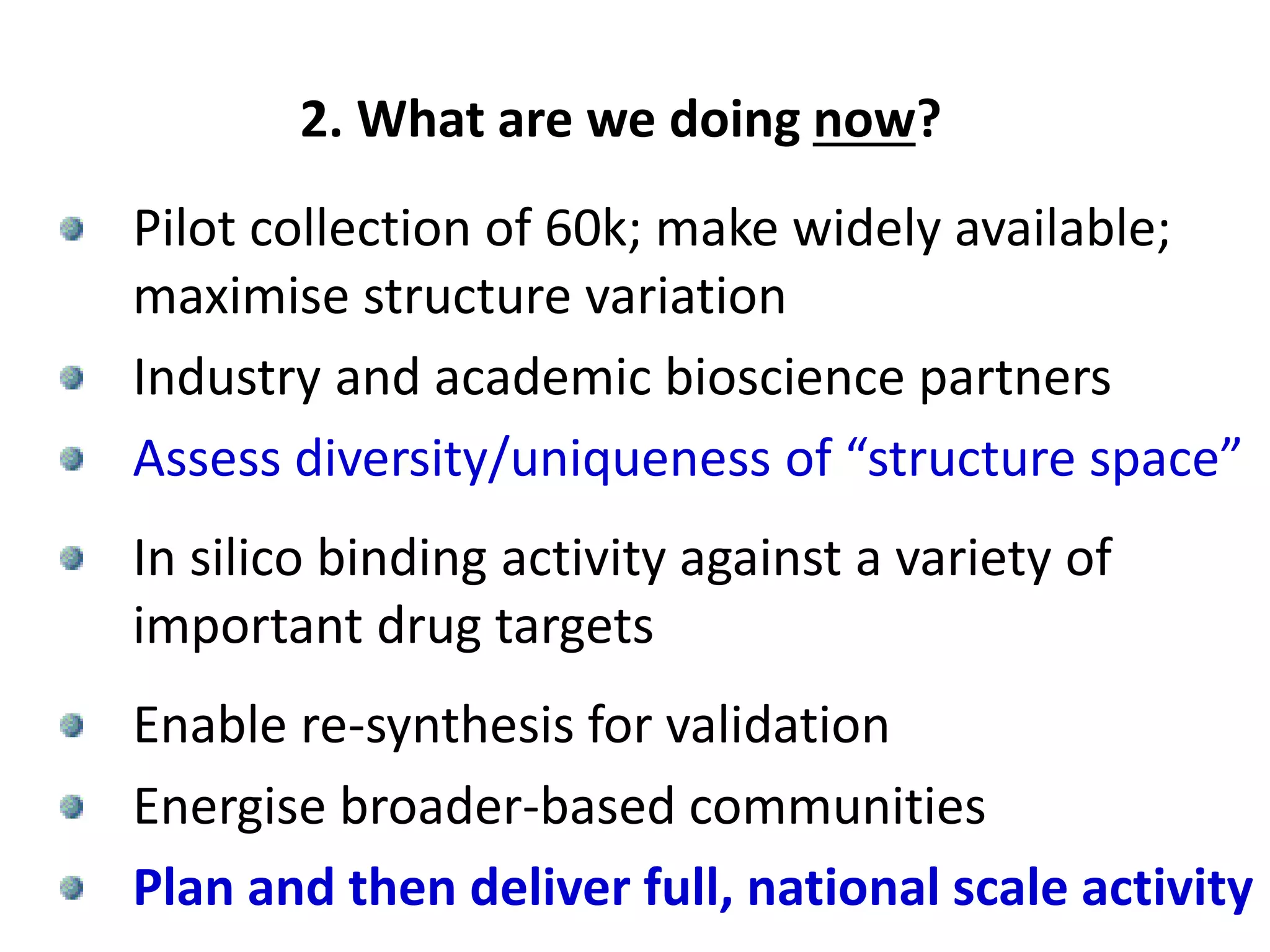 Realizing a UK National Compound Collection | PPT