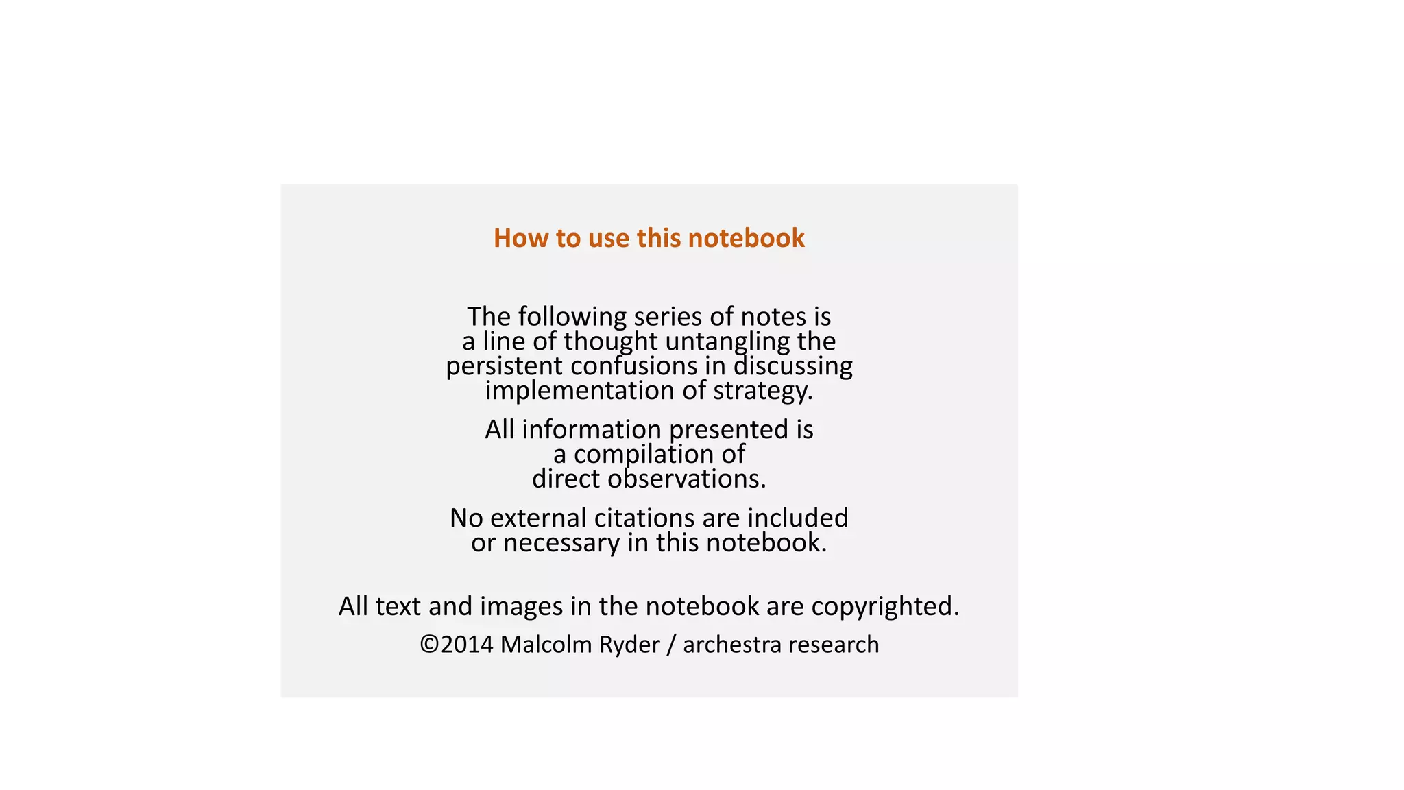 Realizing Strategy - Idea to Operation | PDF