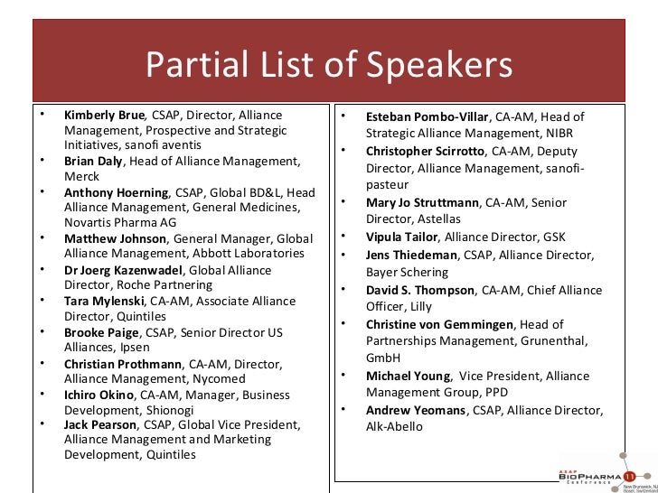 Realizing Value Through Effective Alliance Management Updated April 19