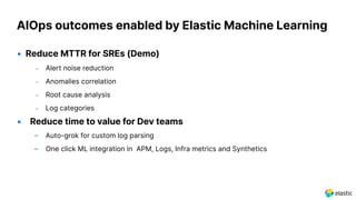 Realizing your AIOps goals with machine learning in Elastic | PPT
