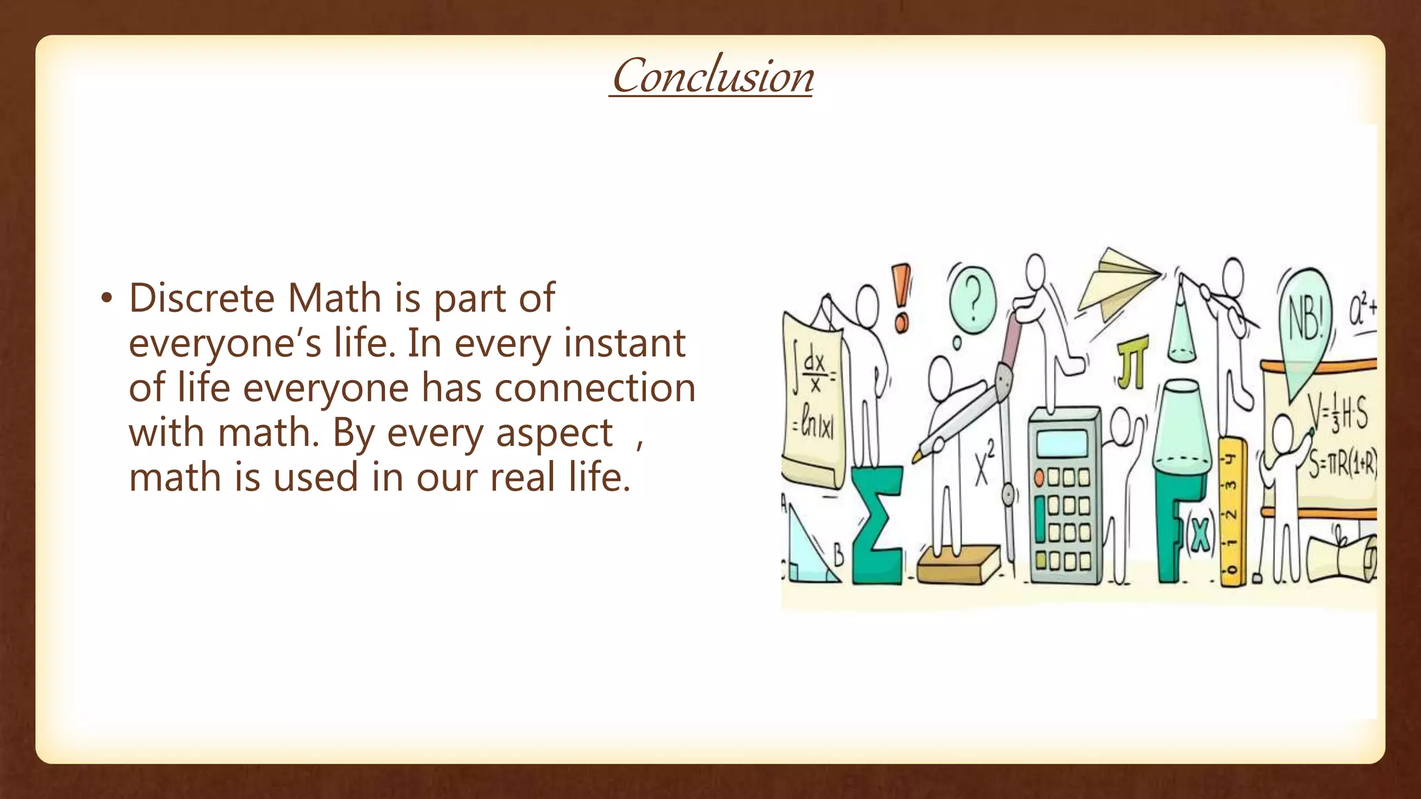 Real life application of discrete math | PPTX