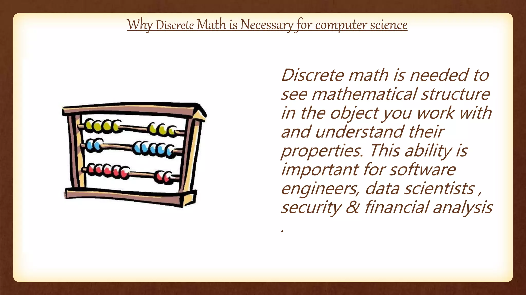 Real life application of discrete math | PPTX