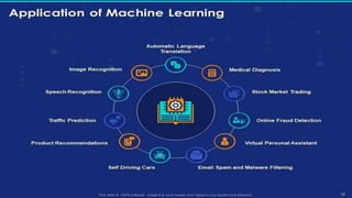 Real life application of machine learning | PPTX