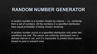 Real life application of Random Number Generator algorithm.pptx
