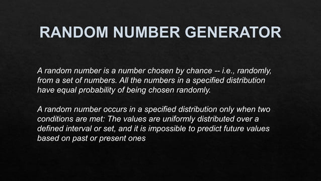 Real life application of Random Number Generator algorithm.pptx