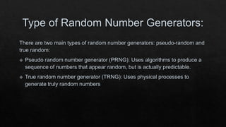 Real life application of Random Number Generator algorithm.pptx