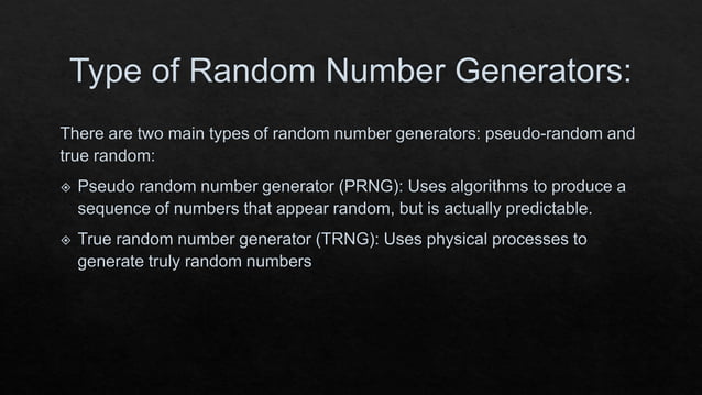 Real life application of Random Number Generator algorithm.pptx