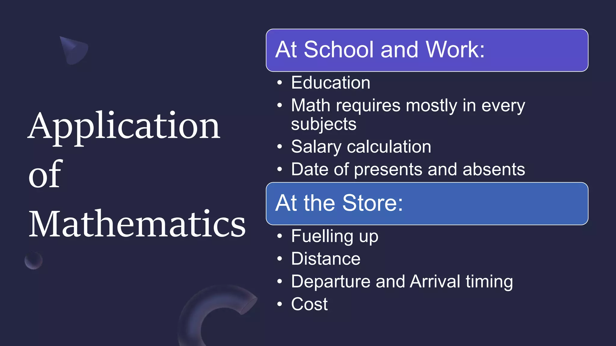 Real Life Applications of Mathematics | PPTX