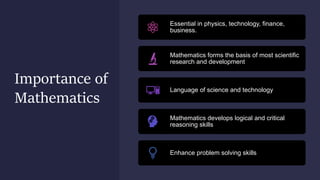 Real Life Applications of Mathematics | PPTX