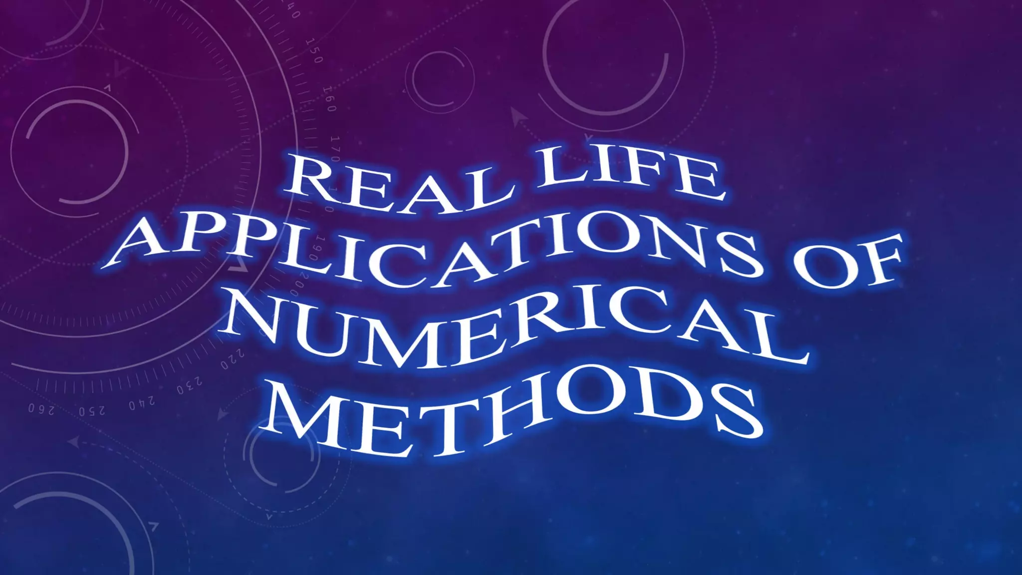 Real life applications of numerical methods | PPT