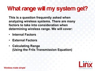 Considerations in Wireless Range | PDF | Internet of Things | Internet