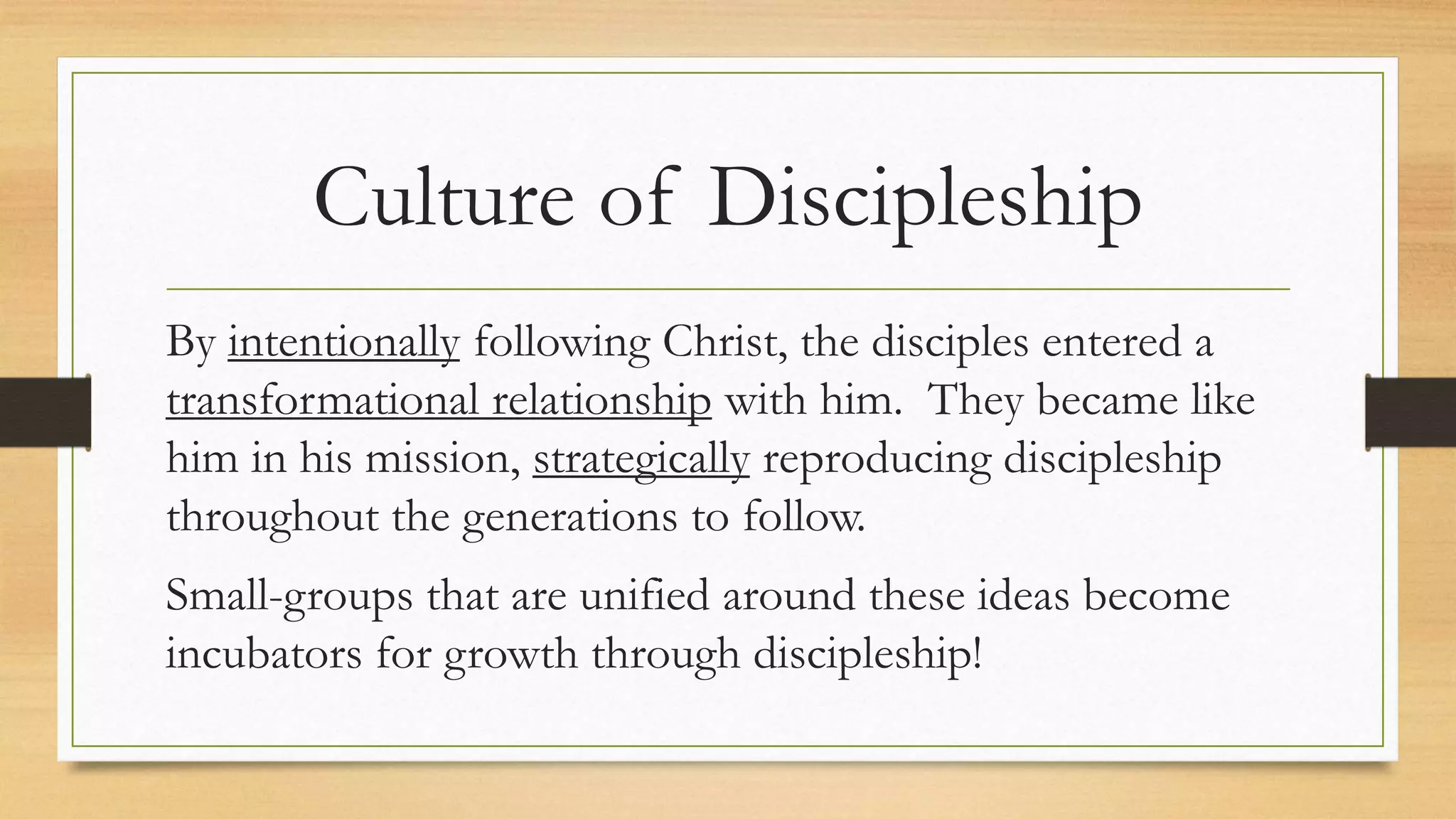 Real life discipleship - intro | PPTX