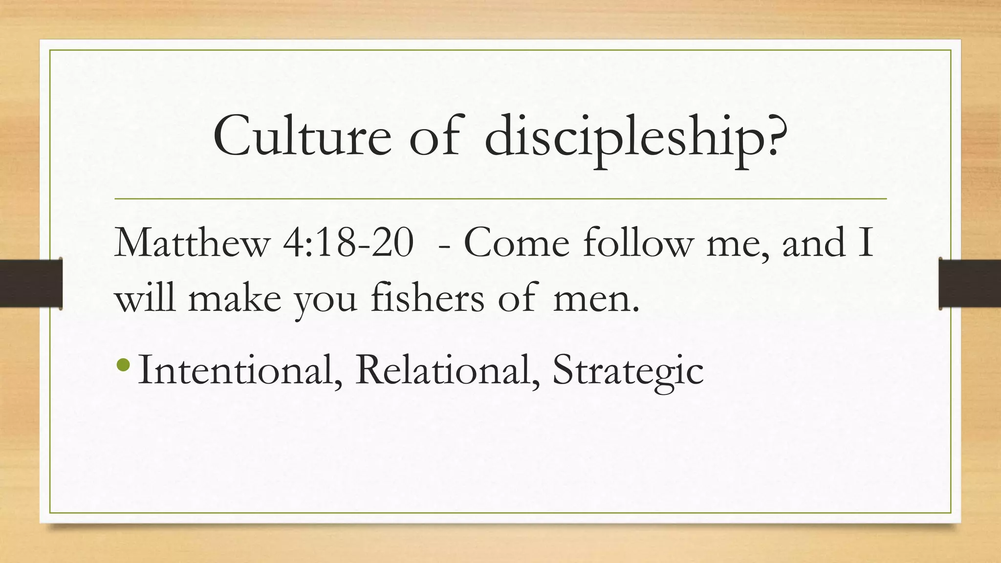 Real life discipleship - intro | PPTX