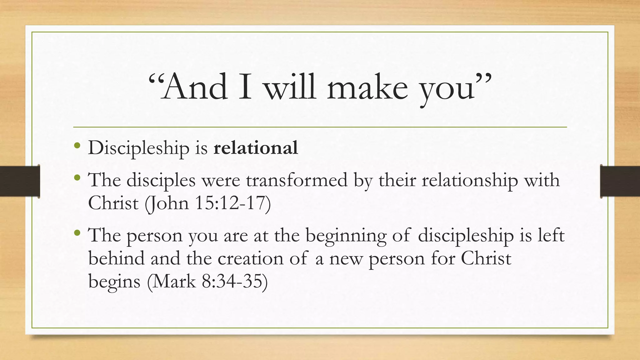 Real life discipleship - intro | PPTX