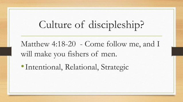 Real life discipleship - intro | PPTX