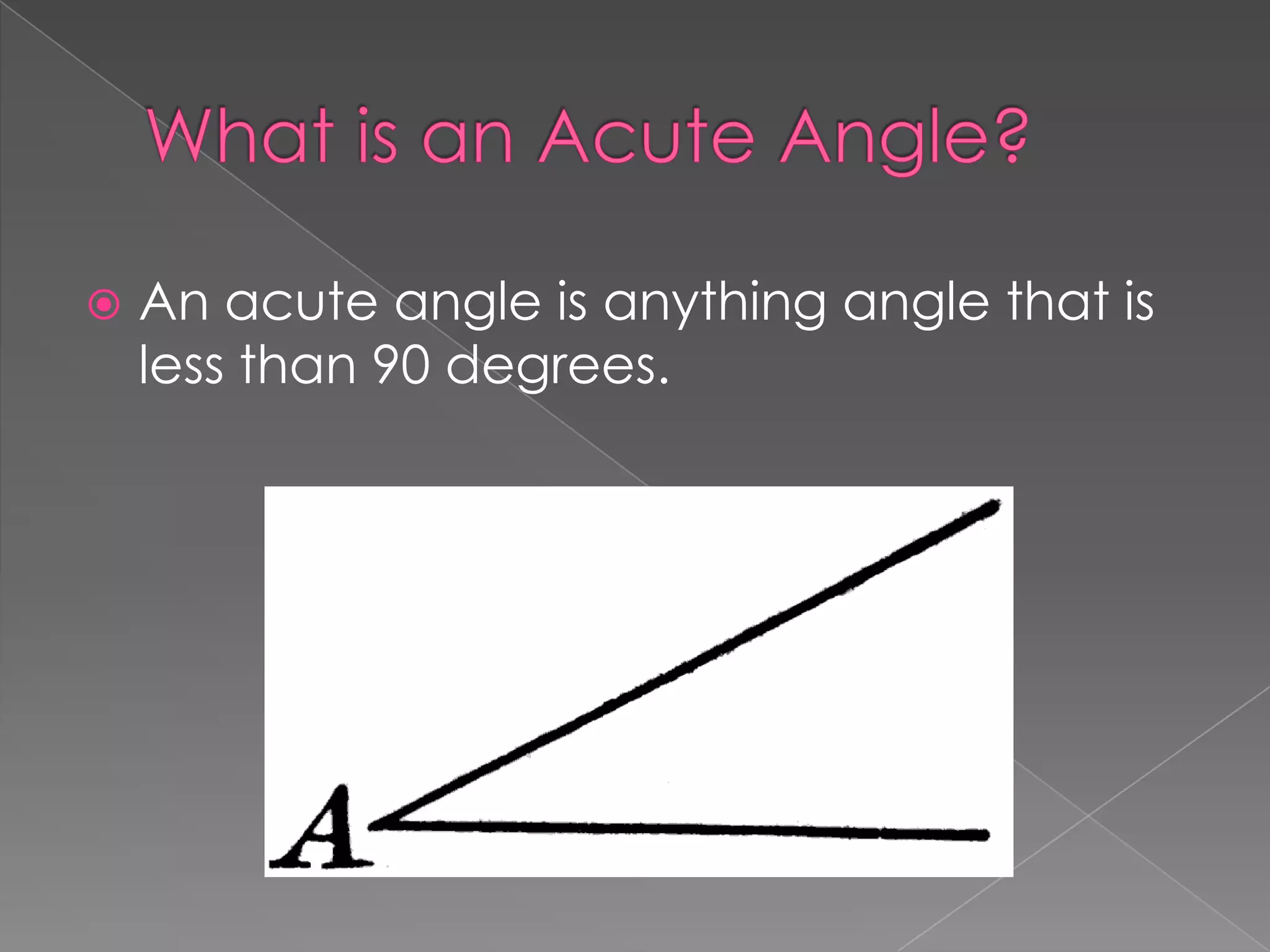 Real life examples of geometric angles | PPTX