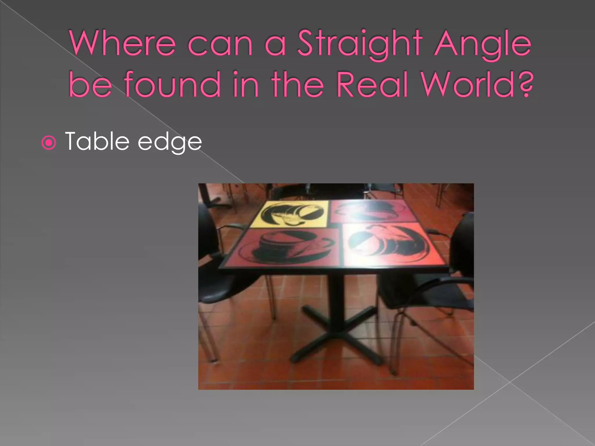 Real life examples of geometric angles | PPTX