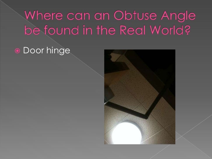 Right Angle Real Life Example