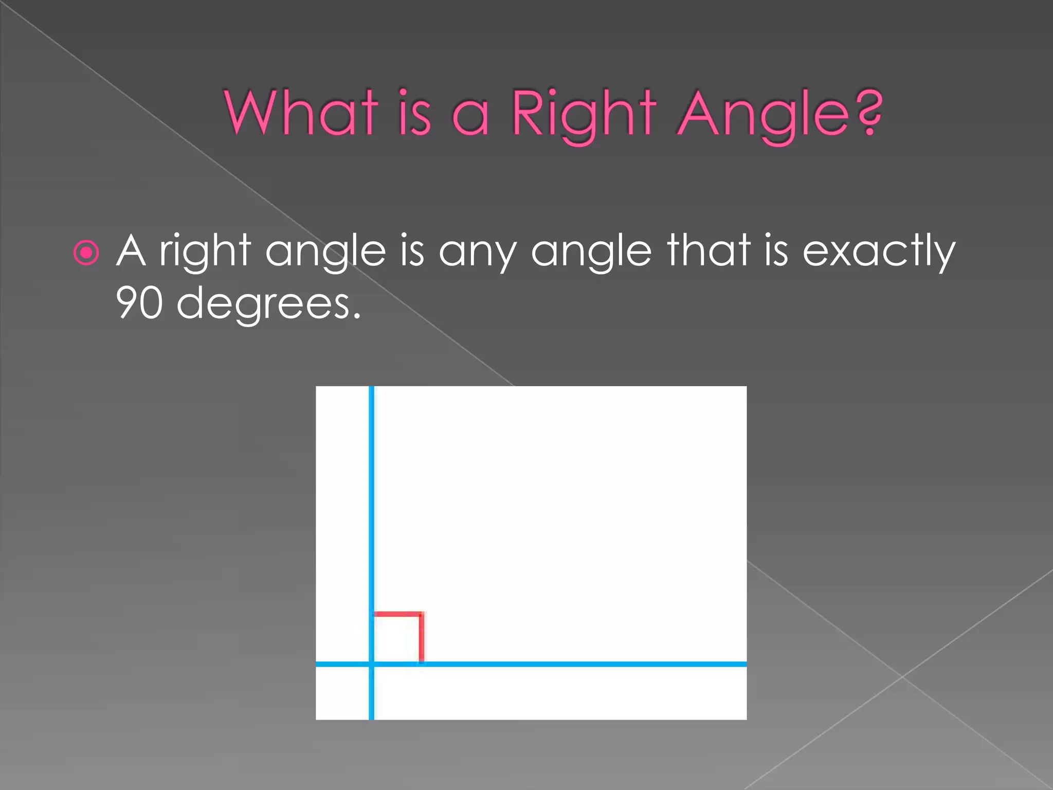 Real life examples of geometric angles | PPT