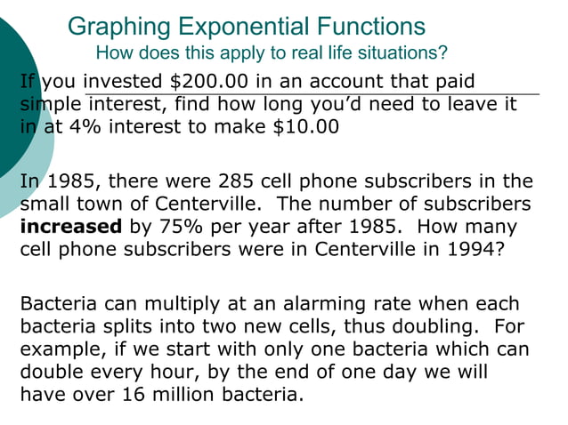 real life exponential functions.ppt