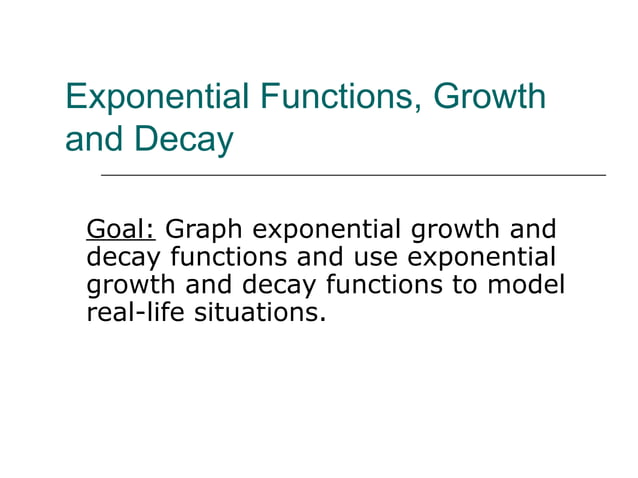 real life example of exponential functions.ppt