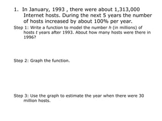 real life example of exponential functions.ppt