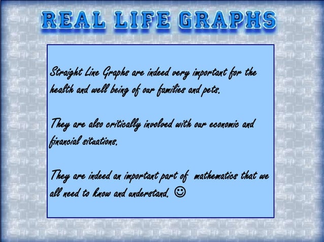 Real World Linear Graphs | PPTX