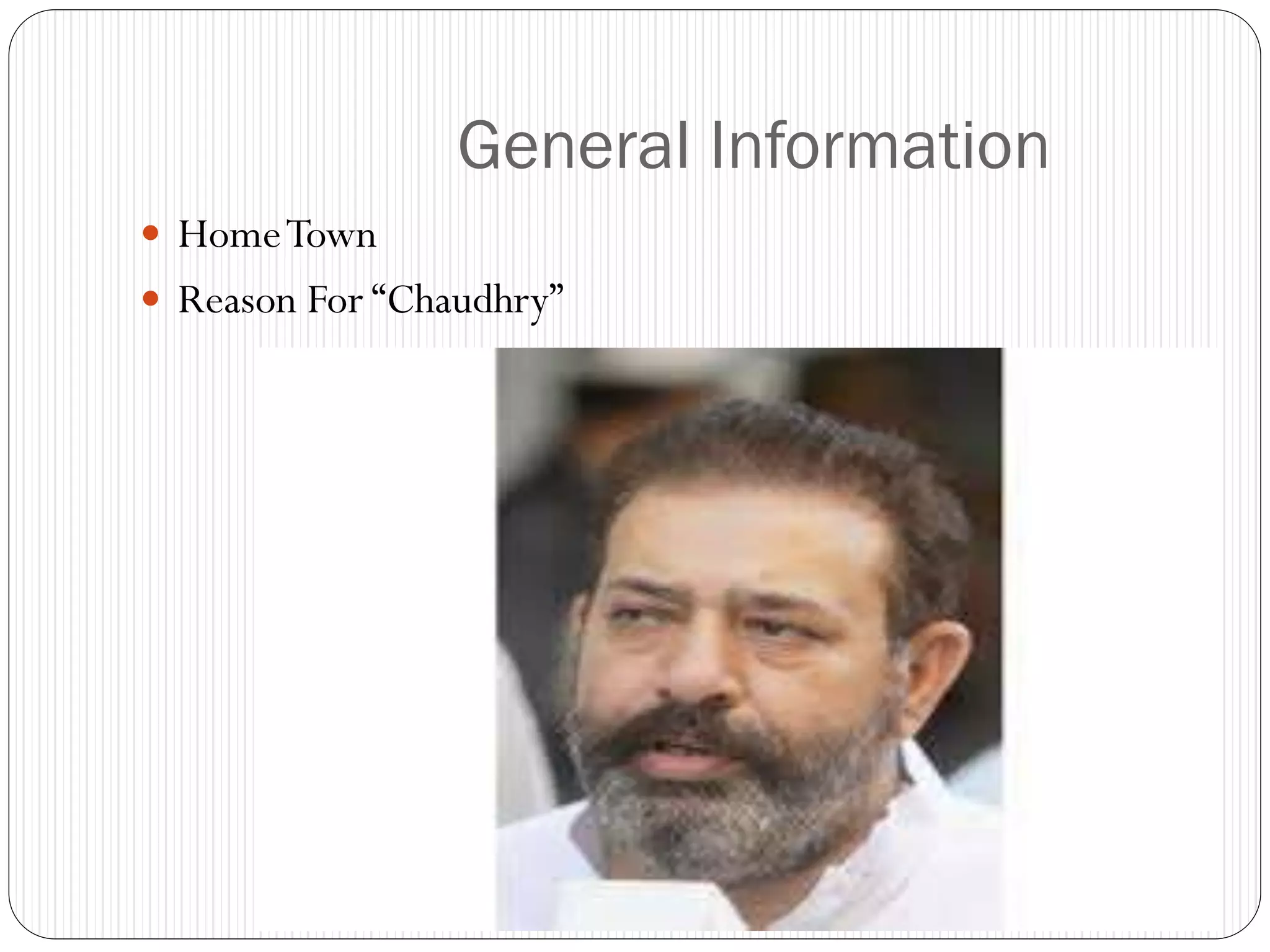 Real life hero(Chaudhary Muhammad Aslam Khan) | PPT