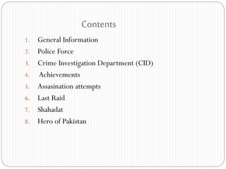 Real life hero(Chaudhary Muhammad Aslam Khan) | PPT