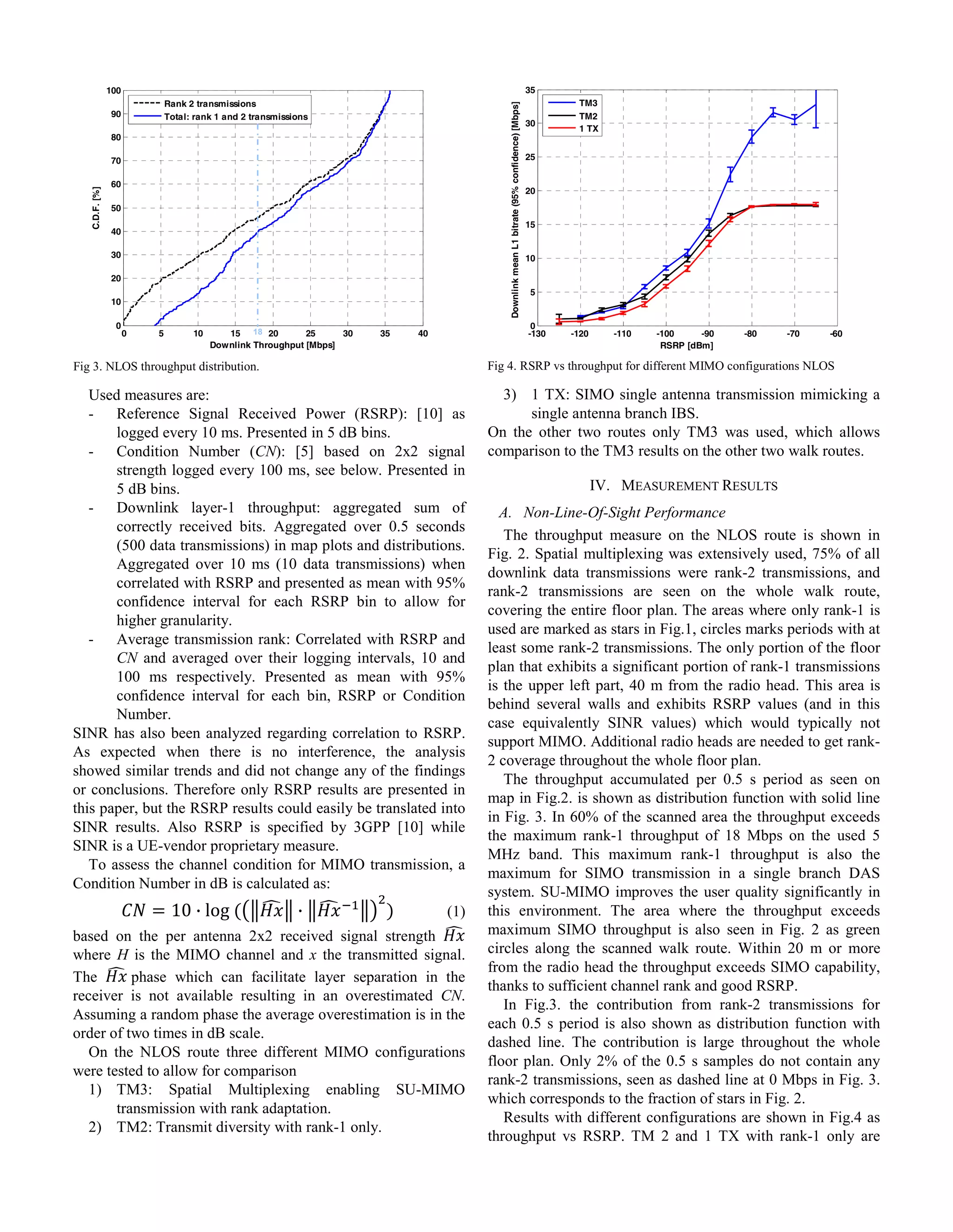 Real-life Indoor MIMO Performance with Ultra-compact LTE Nodes | PDF