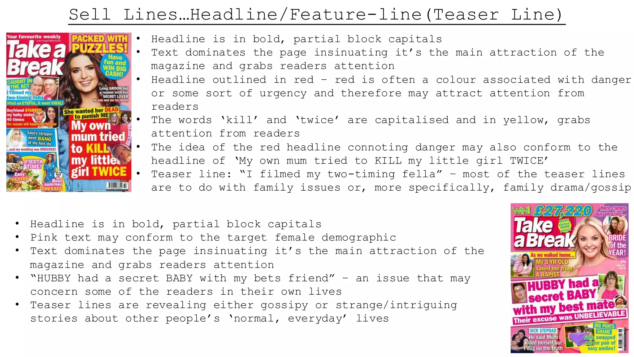 Real Life Magazines Research | PPT